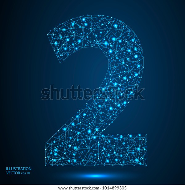 Abstract Number Two Figure 2 Consisting Stock Vector (Royalty Free ...