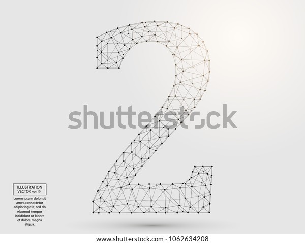 Abstract Number Two Figure 2 Consisting Stock Vector (Royalty Free ...
