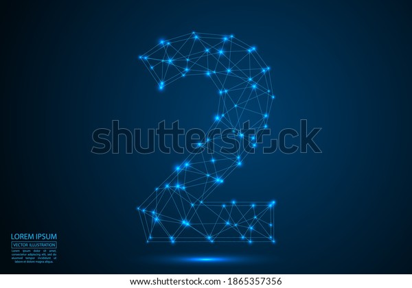Abstract Number Two Figure 2 Consisting Stock Vector (Royalty Free ...