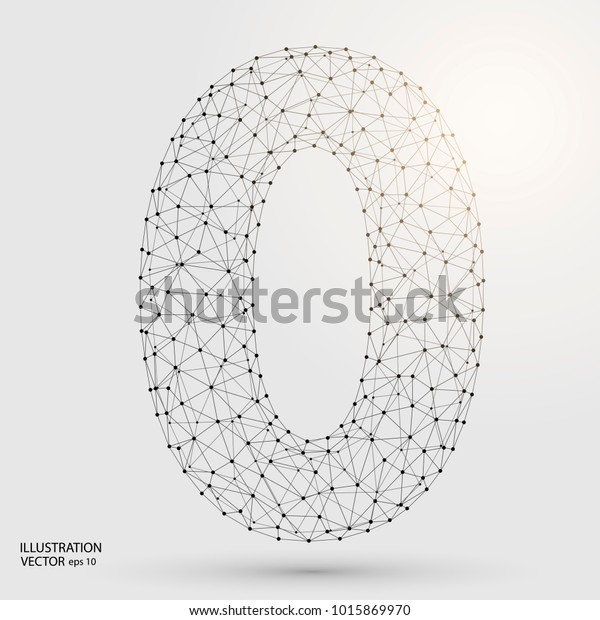 Abstract Number Zero Figure 0 Consisting Stock Vector (Royalty Free ...