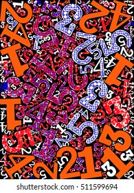 Abstract Numbers Illustration Stock Vector (Royalty Free) 511599694 ...