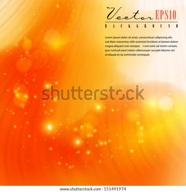 Abstract Orange Background Illustration Contains Transparency Stock ...