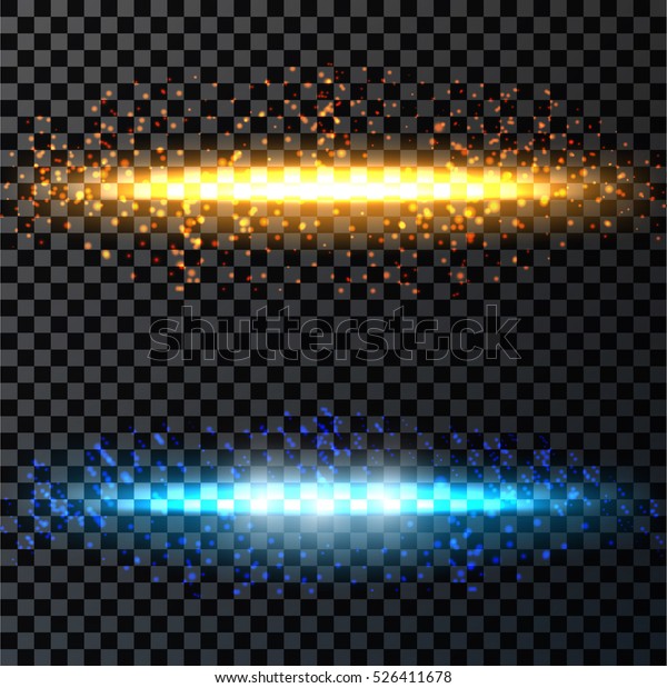 Abstract Orange Blue Light Fire Flash Stock Vector (Royalty Free ...