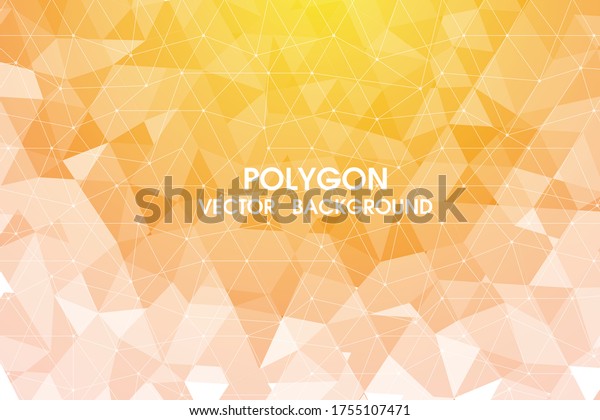 Abstract Orange Polygon Background Vector Illustration Stock Vector ...