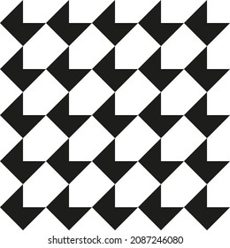 Vector Black White Square Checkered Background Stock Vector (Royalty ...
