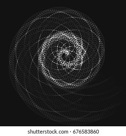 Abstract Ornate Graphic Conch Shell Illustration Stock Vector (Royalty ...
