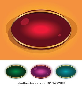 Abstract Oval Label Design Concept Stock Vector (Royalty Free ...