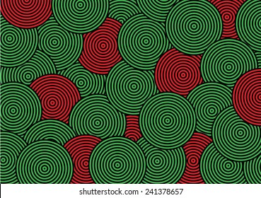 Abstract Overlap Circle Pattern Vector Stock Vector (royalty Free