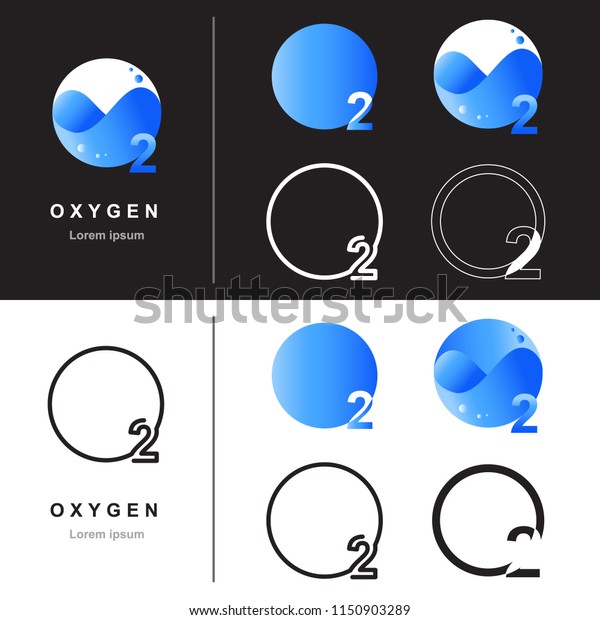 Abstract Oxygen Logo Design Decorative Oxygen Stock Vector (Royalty ...