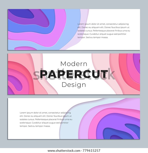 Abstract Paper Cut Cover Design Vector Stock Vector (Royalty Free ...
