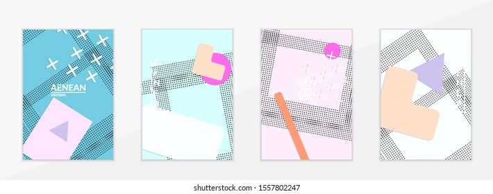 Abstract Paper Cut Layout Top View Stock Vector (Royalty Free ...