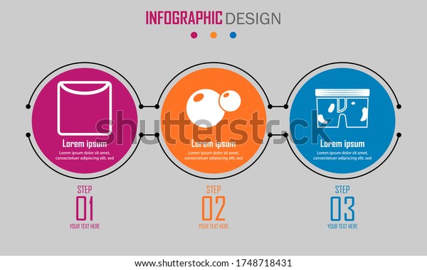 Abstract Paper Infografics Drying Unfolded Form Stock Vector (Royalty ...