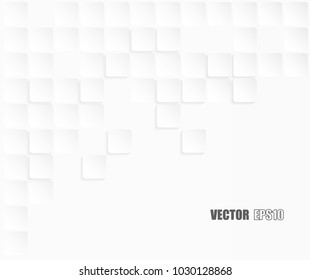 Abstract 3d Modern Square Background White Stock Vector (Royalty Free ...