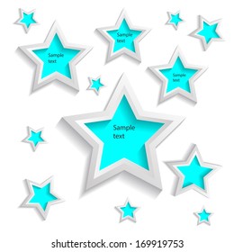 Abstract Paper Stars Stock Vector (Royalty Free) 169919753 | Shutterstock
