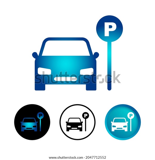 Abstract Parked Car Icon Set Stock Vector (Royalty Free) 2047712552 ...