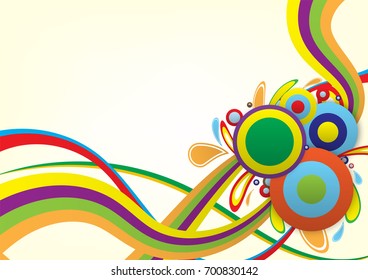 Abstract Party Festival Background Vector Design Stock Vector (Royalty ...