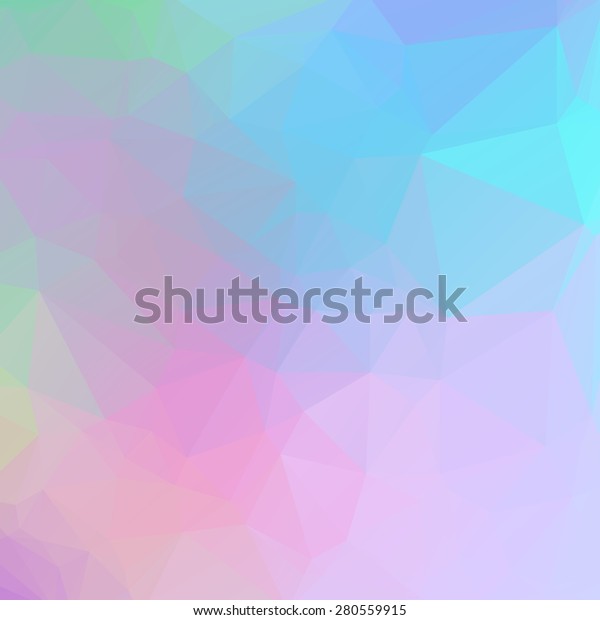 Abstract Pastel Color Triangle Shape Background Stock Vector (Royalty ...