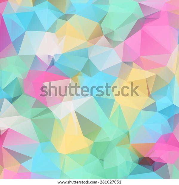 Abstract Pastel Color Triangle Shape Background Stock Vector (Royalty ...
