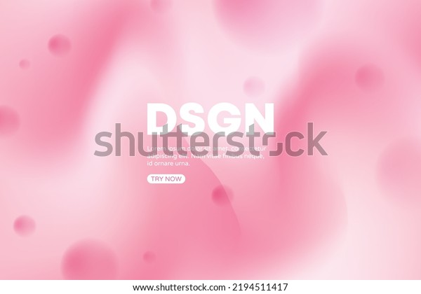 Abstract Pastel Pink Gradient Background Circle Stock Vector (Royalty ...