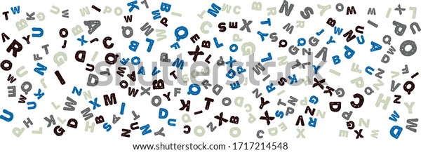 Abstract Pattern Background Alphabet Pattern Background Stock Vector ...