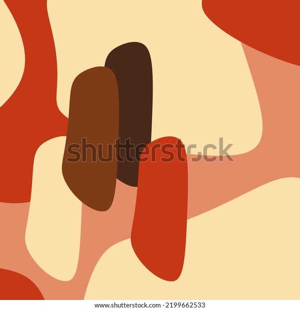 Abstract Pattern Shape Form Wallpaper Design Stock Vector Royalty Free