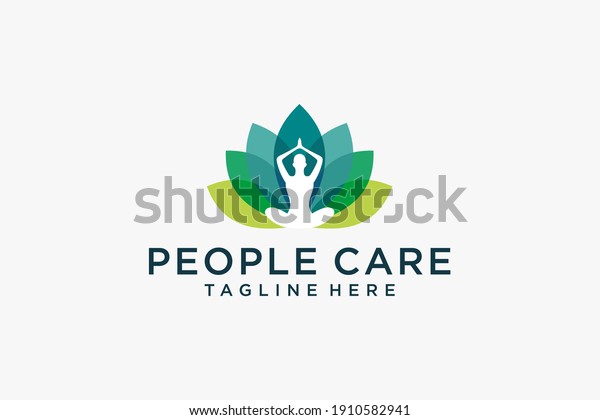 Abstract People Care Logo Human Icon Stock Vector (Royalty Free ...