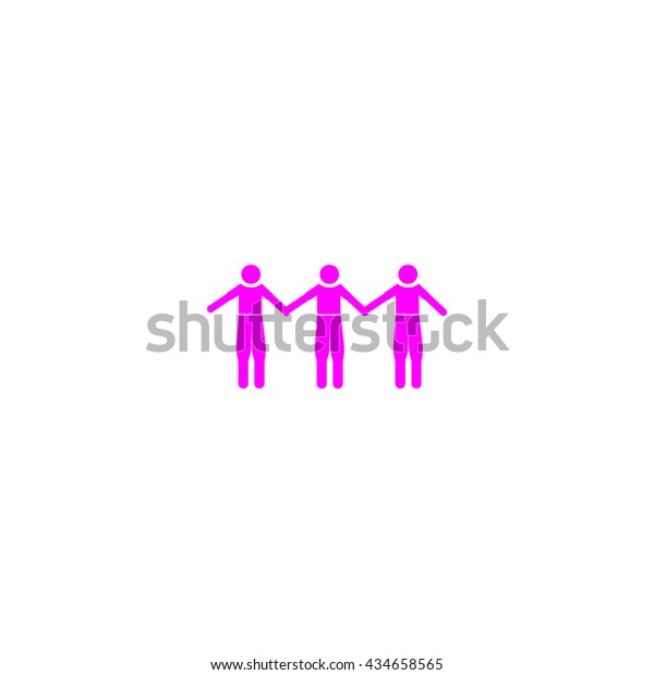 Abstract People Icon Stock Vector (Royalty Free) 434658565 | Shutterstock