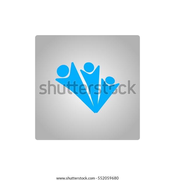 Abstract People Icon Stock Vector (Royalty Free) 552059680 | Shutterstock