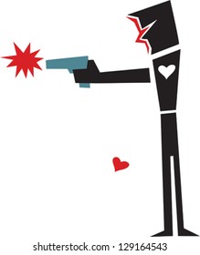 5,485 Gun and heart Images, Stock Photos & Vectors | Shutterstock