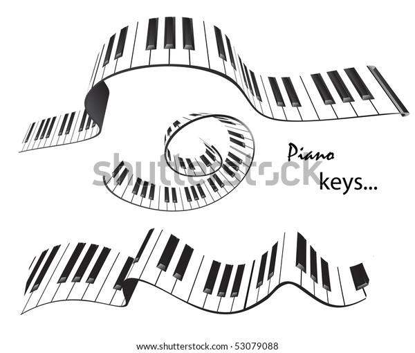 Abstract Piano Keyboard Stock Vector (Royalty Free) 53079088