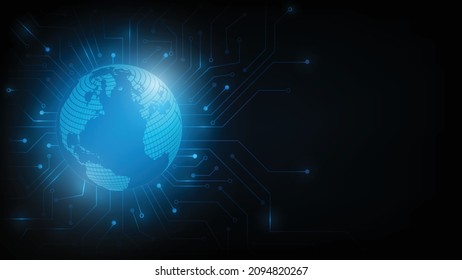 Abstract Picture Showing Future Technological Developments Stock Vector ...