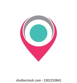 Abstract Pin Logo Stock Vector (Royalty Free) 1301253841