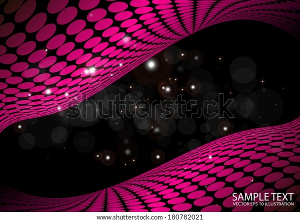 Abstract Pink Techno Doted Space Background Stock Vector (Royalty Free ...