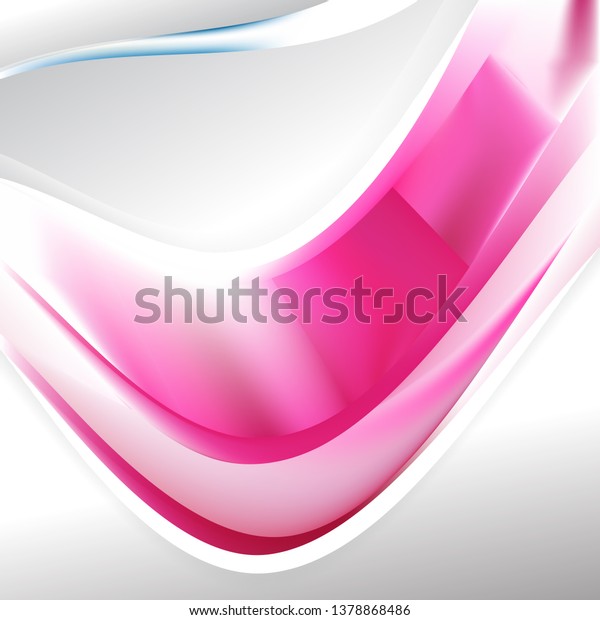 Abstract Pink White Background Design Stock Vector (Royalty Free ...
