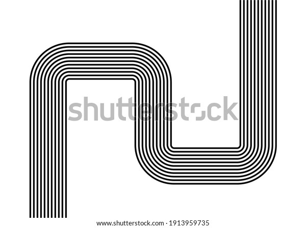 10,883 Parallel Curved Lines Stock Vectors, Images & Vector Art ...