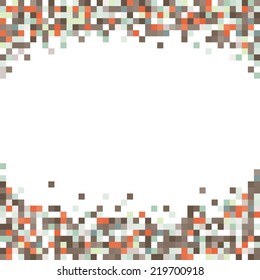 Abstract Pixel Art Background Blank White Stock Vector (Royalty Free ...