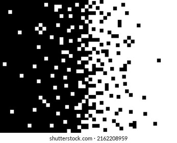 Abstract Pixel Design White Black Background Stock Vector (Royalty Free ...