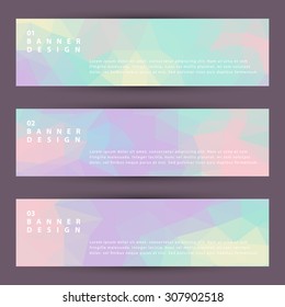 Abstract Polygon Banner Set Stock Vector (Royalty Free) 307902518 ...