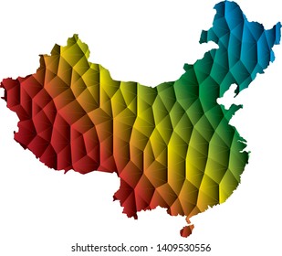 Abstract Polygon Map Vector Illustration Low: เวกเตอร์สต็อก (ปลอดค่า ...
