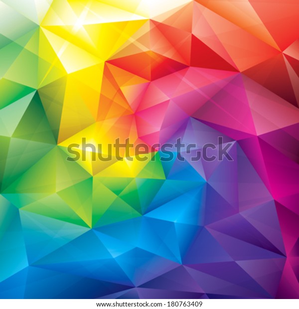 Abstract Polygonal Gems Colors Background Stock Vector (Royalty Free ...
