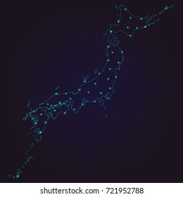 191 Japan Map Neon Images, Stock Photos & Vectors | Shutterstock