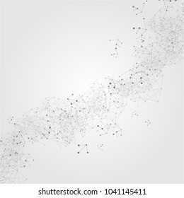 Abstract Polygonal Space Background Connecting Dots Stock Vector (Royalty Free) 1041145411 ...