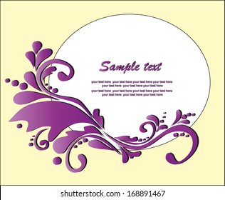 Abstract Purple Frame Vector Stock Vector (Royalty Free) 168891467 ...