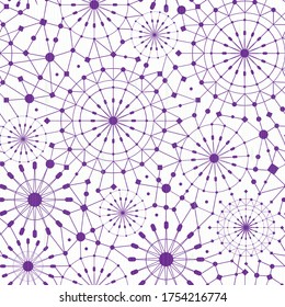 Abstract Purple Network Texture Seamless Pattern Stock Vector (Royalty ...