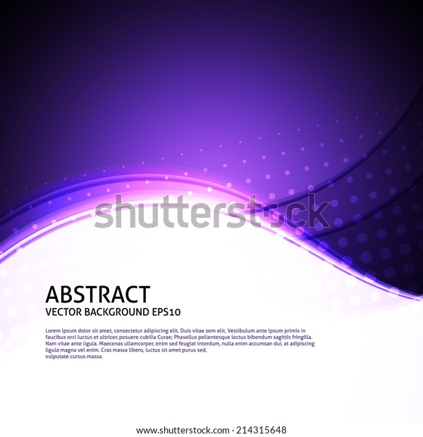 Abstract Purple Wavy Design Vector Background Stock Vector (Royalty ...