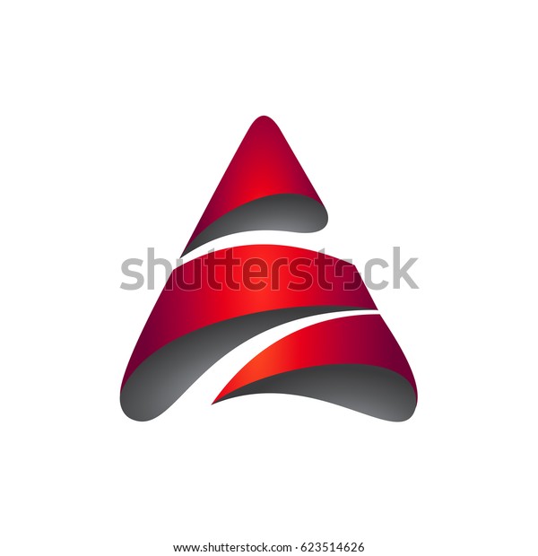 Abstract Pyramid Logo Letter Logo Design Stock Vector (Royalty Free ...
