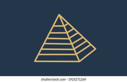 Abstract Pyramid Vector Design Art Stock Vector (Royalty Free ...