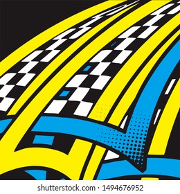 Abstract Racing Stripes Background Whiteblue Black Stock Vector ...