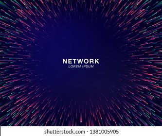 Abstract Radial Lines Geometric Background Stock Vector (Royalty Free ...