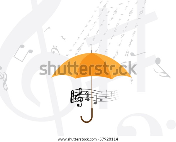 Abstract Rain Music Notes Symbols Stock Vector (Royalty Free) 57928114 ...